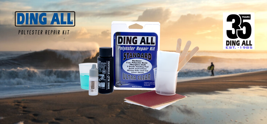 Surfboard Repair Products - Ding All's Suncure Polyester & Epoxy resin ...
